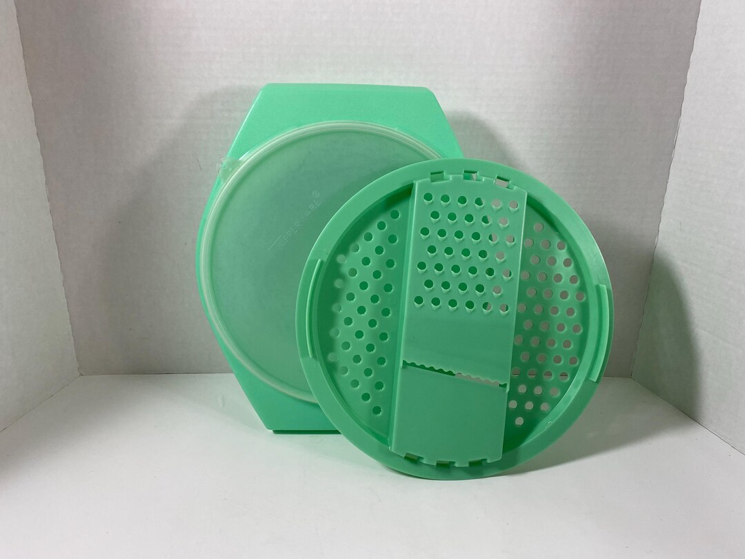 Vintage 1970’s Tupperware Green Jadeite Cheese Grater With Bowl ...