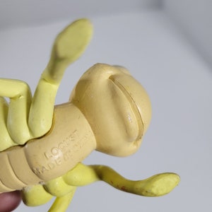 Retro Rubber/plastic Locust Insect Bug Toy Figure With Cartoon Eyes ...
