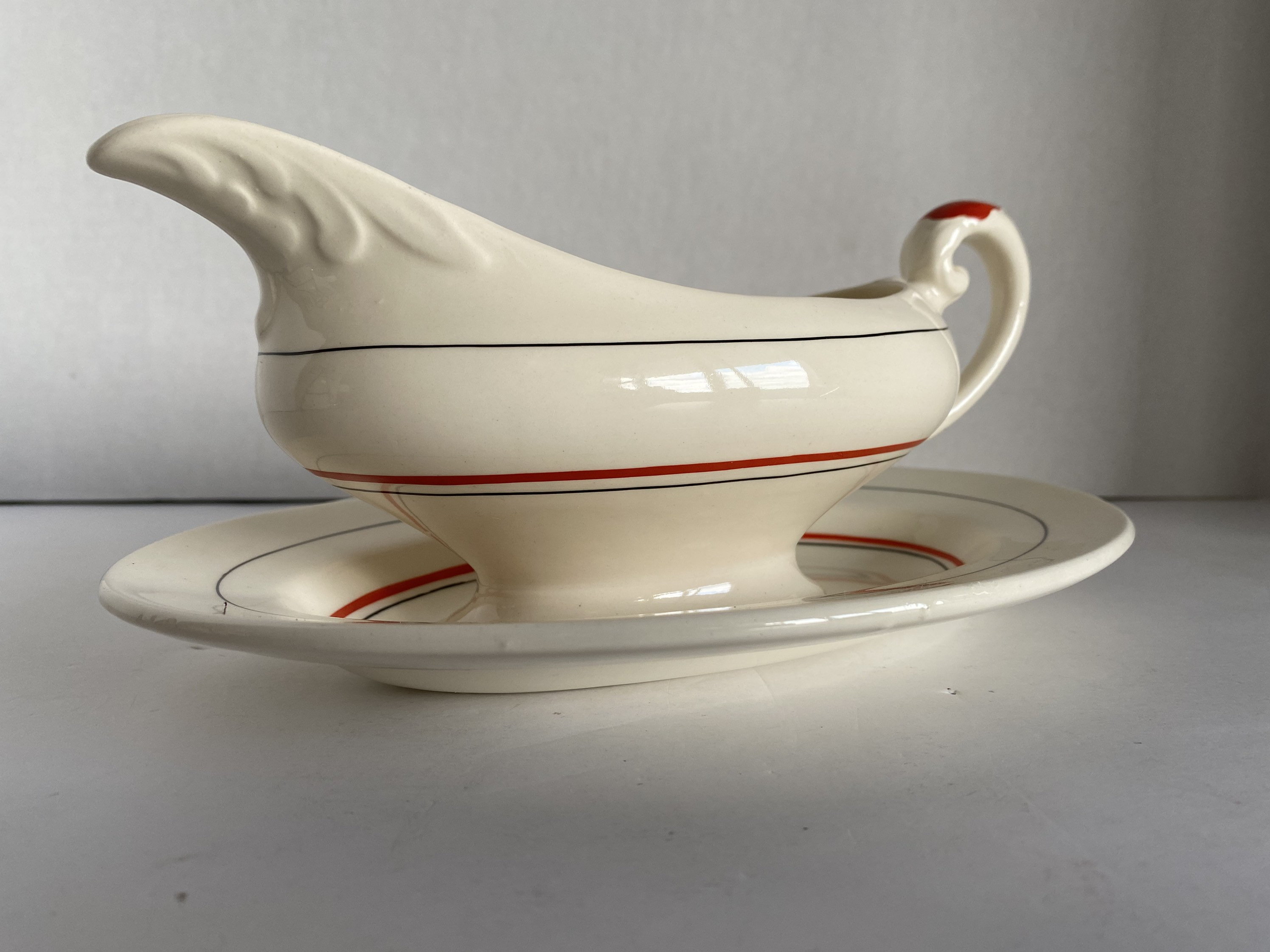Vintage/antique 1930s Myott Hand Painted Gravy Boat With | Etsy