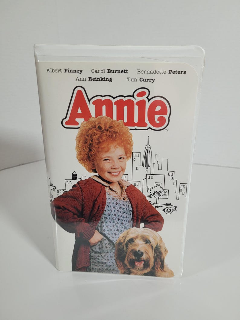 Vintage Rare 1982 Annie VHS Tape in a Clamshell Case Family Movie ...