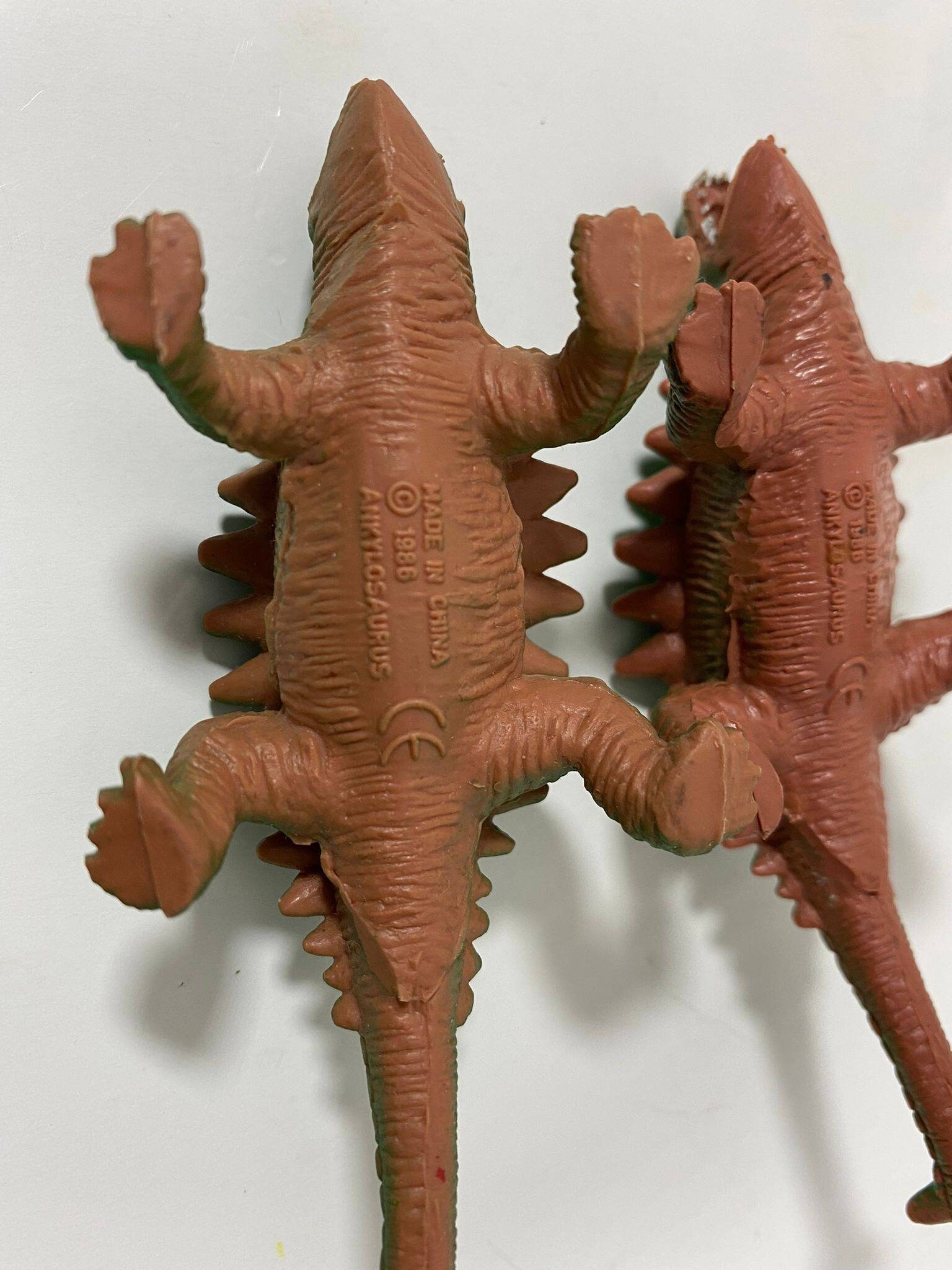 Vintage 1986 Ankylosaurus Dinosaur Pair/ Dinosaur Figure Toy - Etsy