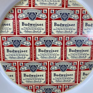 Vintage & RARE Budweiser 13” Plastic Beer Serving Tray - Collectable ...