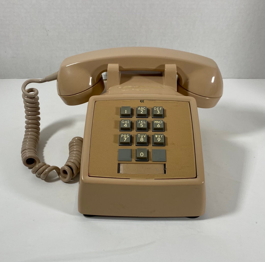 Vintage & RARE 1960’s Northern Telecom Beige Touch-tone Desk Telephone ...