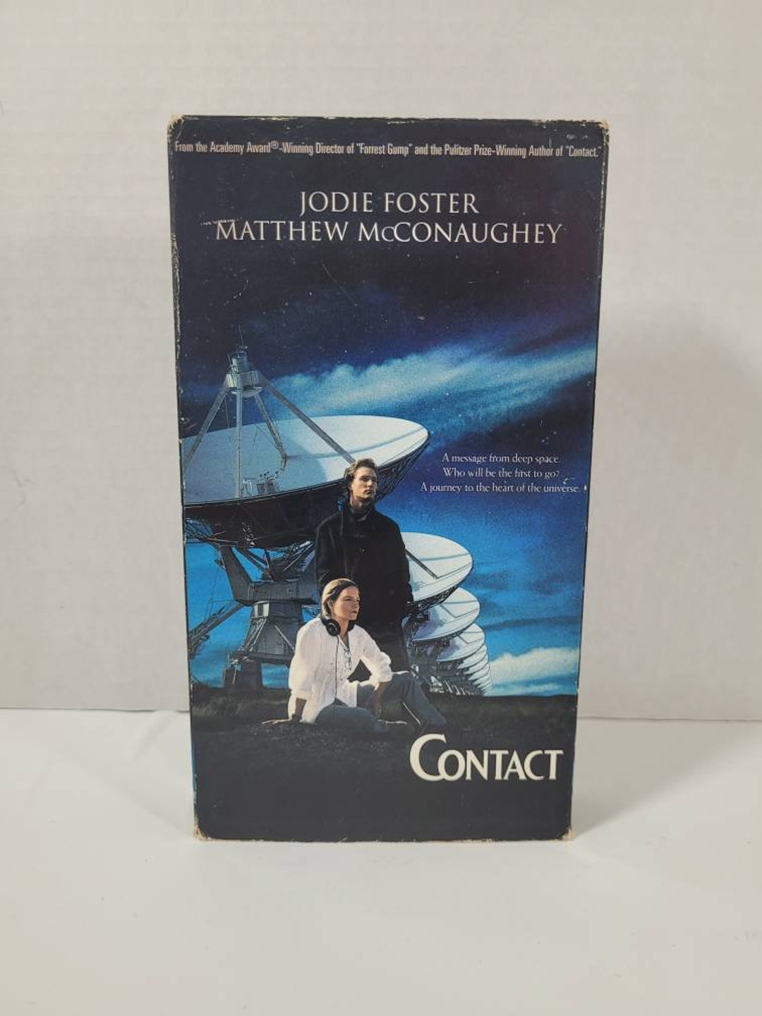 Vintage 1997 Contact VHS Tape Sci-fi Matthew Mcconaughey Jodie Foster ...