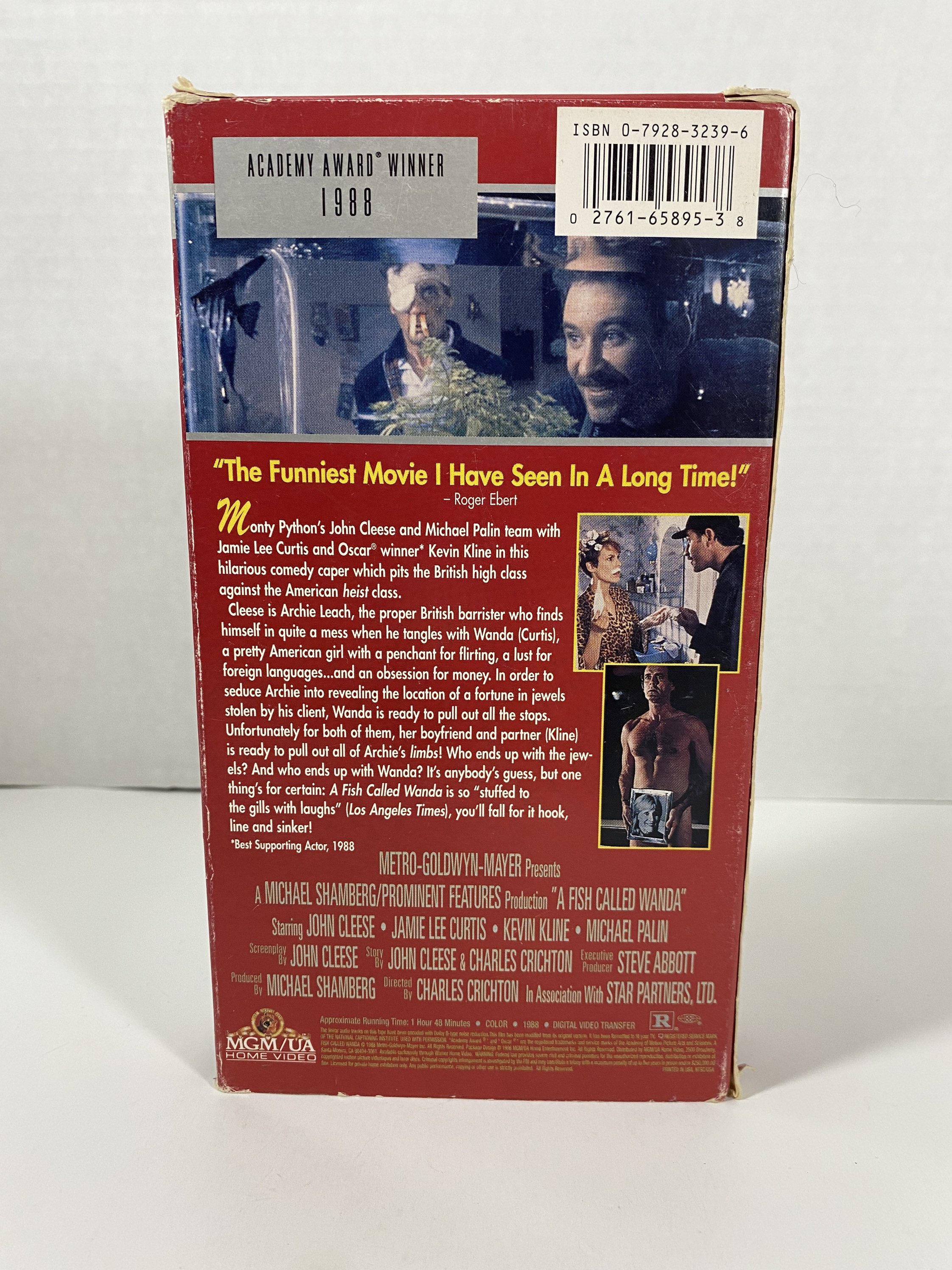 Vintage 1988 A Fish Called Wanda VHS Video Tape - Starring: Jamie Lee ...