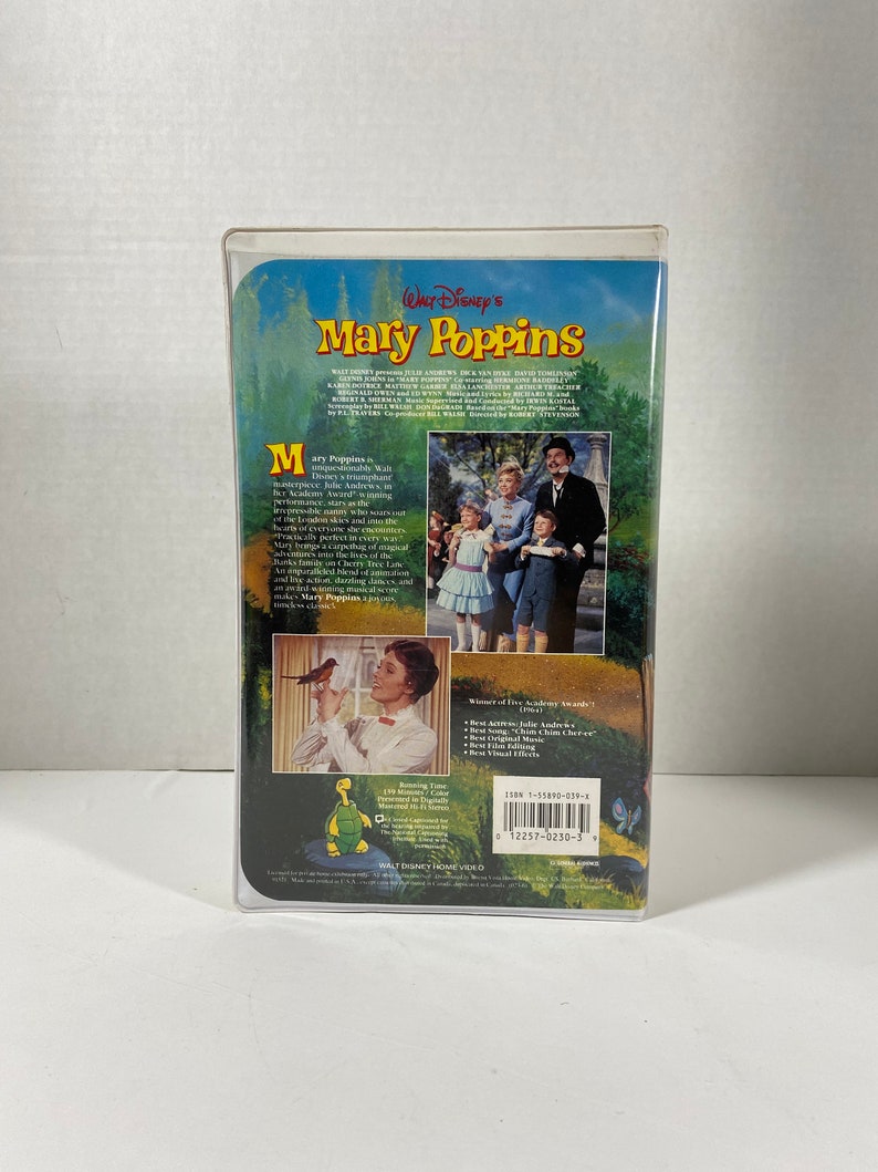 Vintage 1998 Walt Disneys Mary Poppins Clamshell VHS - Etsy