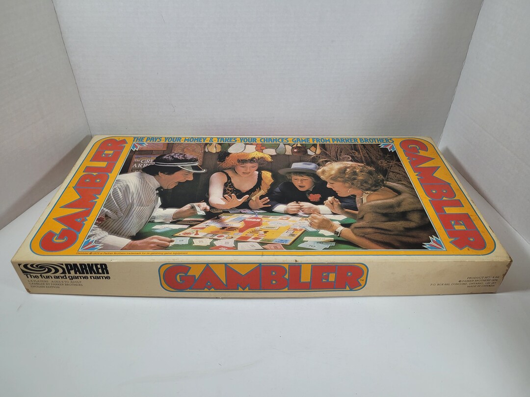 Vintage 1975 Gambler Board Game From Parker Brothers. Vintage Board ...