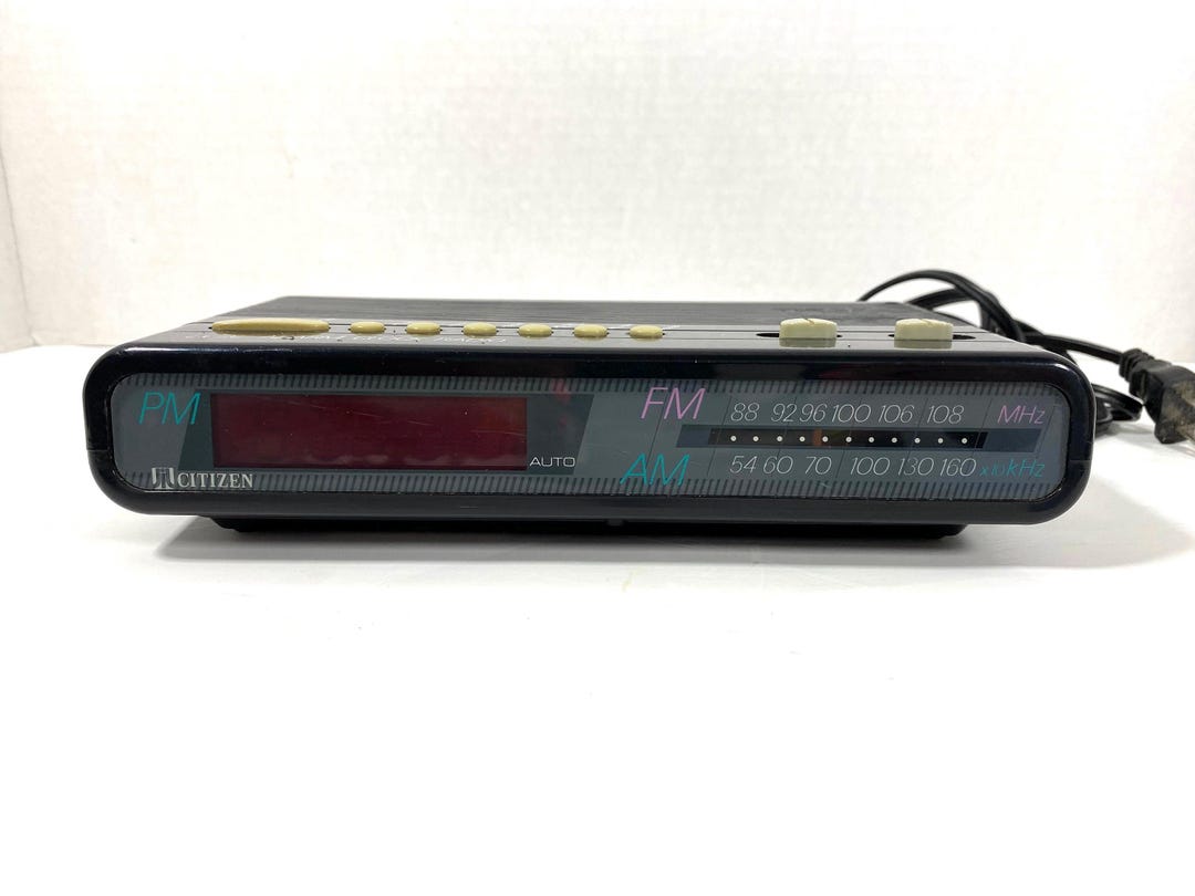 Vintage 1990’s Citizen AM•FM Dual Alarm Clock Radio With Led Display ...