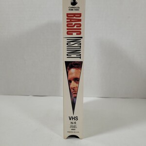 Vintage Basic Instinct VHS Tape Vintage Movies Michael Douglas, Sharon ...
