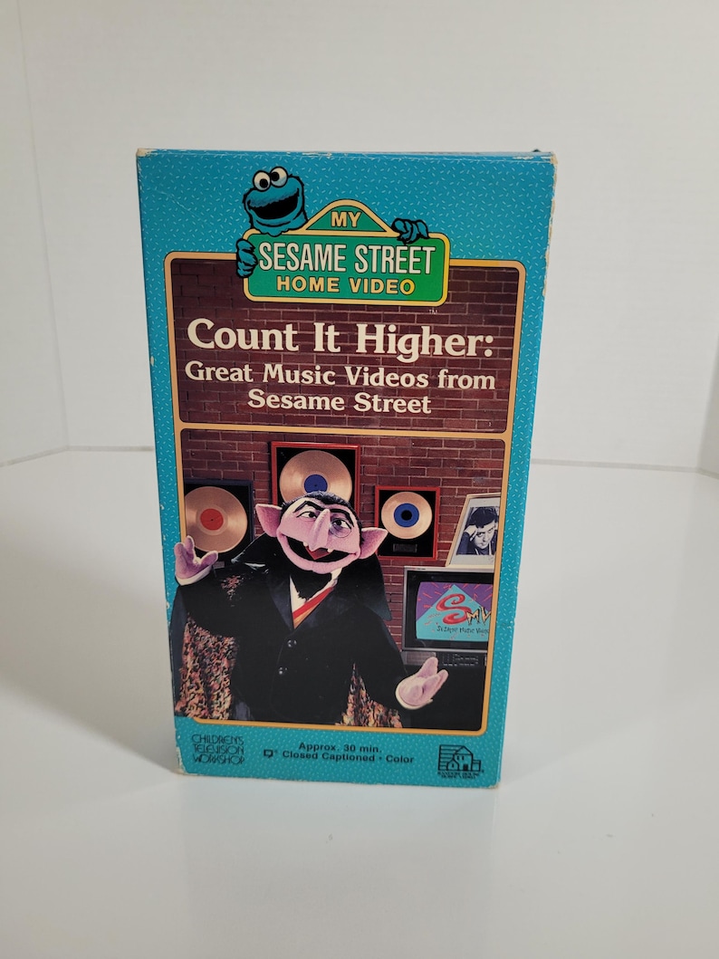 Vintage 1987 Sesame Street Home Video "count It Higher - Music From ...