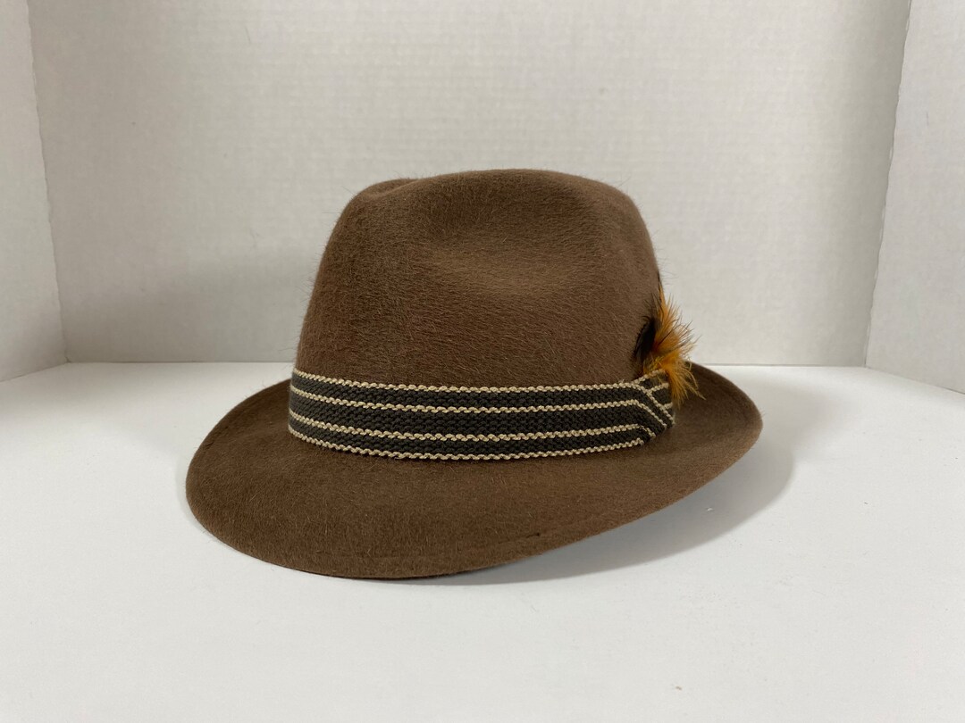 Vintage 1970’s Eaton’s Robert Hall Genuine Brown Fur Felt Hat/fedora ...