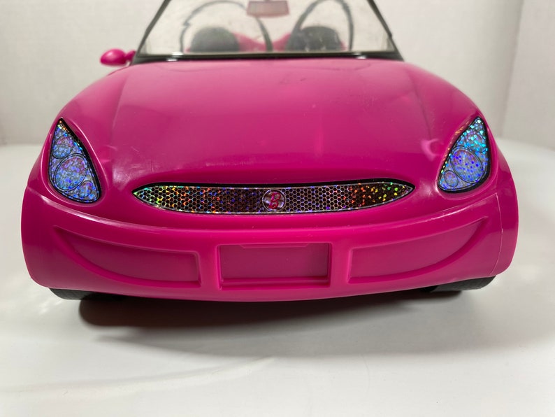 Mattel Barbie Glam Hot Pink Convertible Sports Car With - Etsy