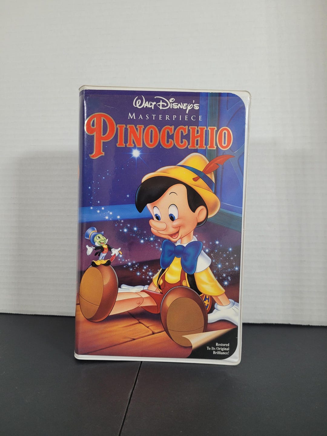 Vintage 1940 Walt Disney's Pinocchio VHS Tape Clamshell Case Animated ...