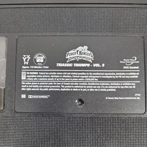 Vintage Power Rangers Dinothunder Triassic Triumph Vol 5 Vhs Tape - Etsy