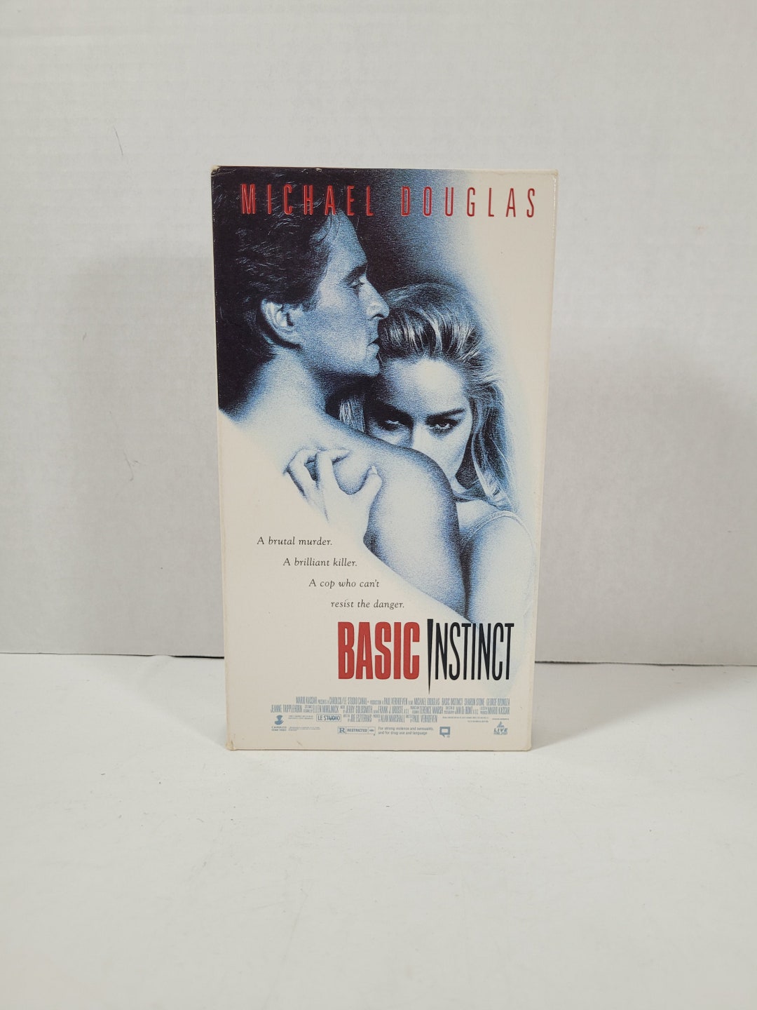 Vintage Basic Instinct VHS Tape Vintage Movies Michael Douglas, Sharon Stone Thriller Rated R - Etsy