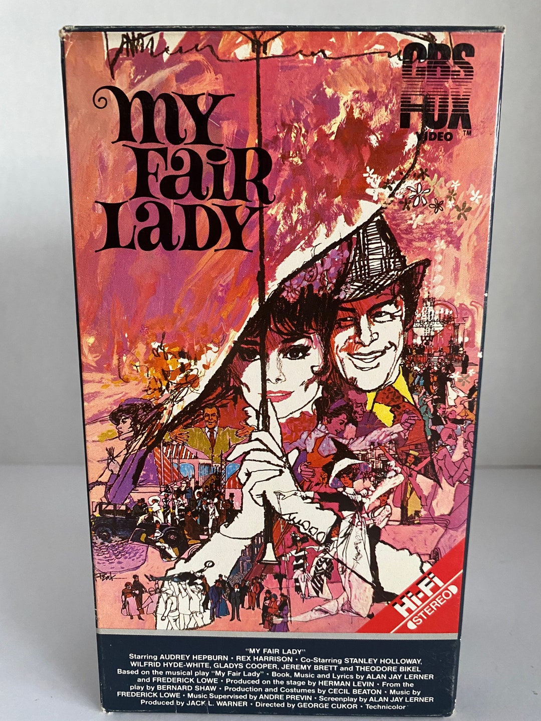 Vintage 1986 My Fair Lady VHS Video Tape - Audrey Hepburn/rex Harrison ...
