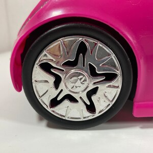 Mattel Barbie Glam Hot Pink Convertible Sports Car With Seatbelts ...