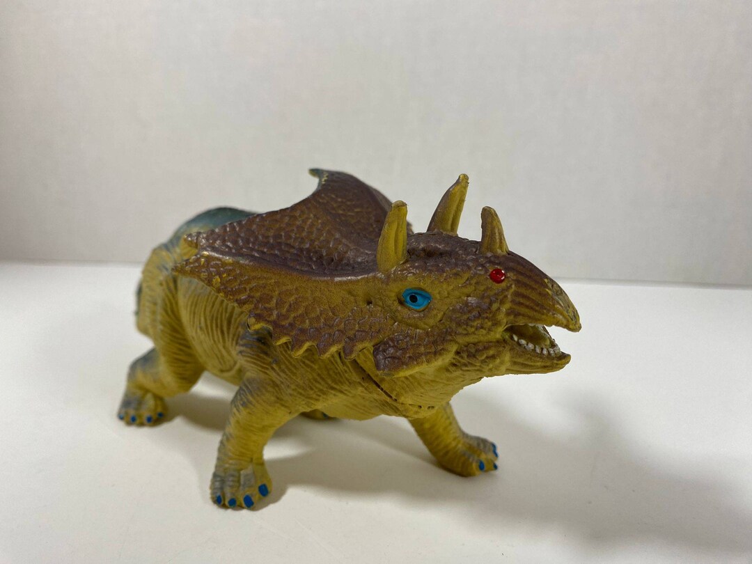 Vintage 1990's Triceratops Dinosaur Figure Dinosaur Toy Retro Cake ...