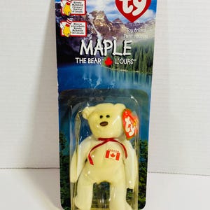 Vintage 1999 TY Teenie Beanie Baby “maple the Bear” Mcdonald’s Toy in ...