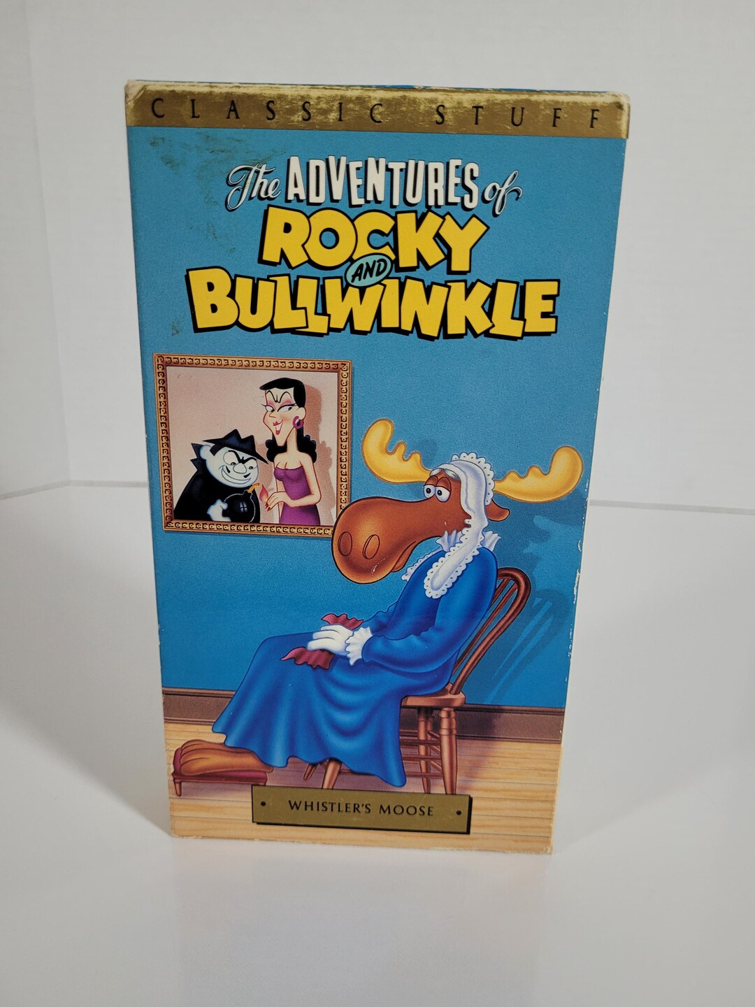 Vintage the Adventures of Rocky & Bullwinkle Whistlers Moose VHS Tape ...
