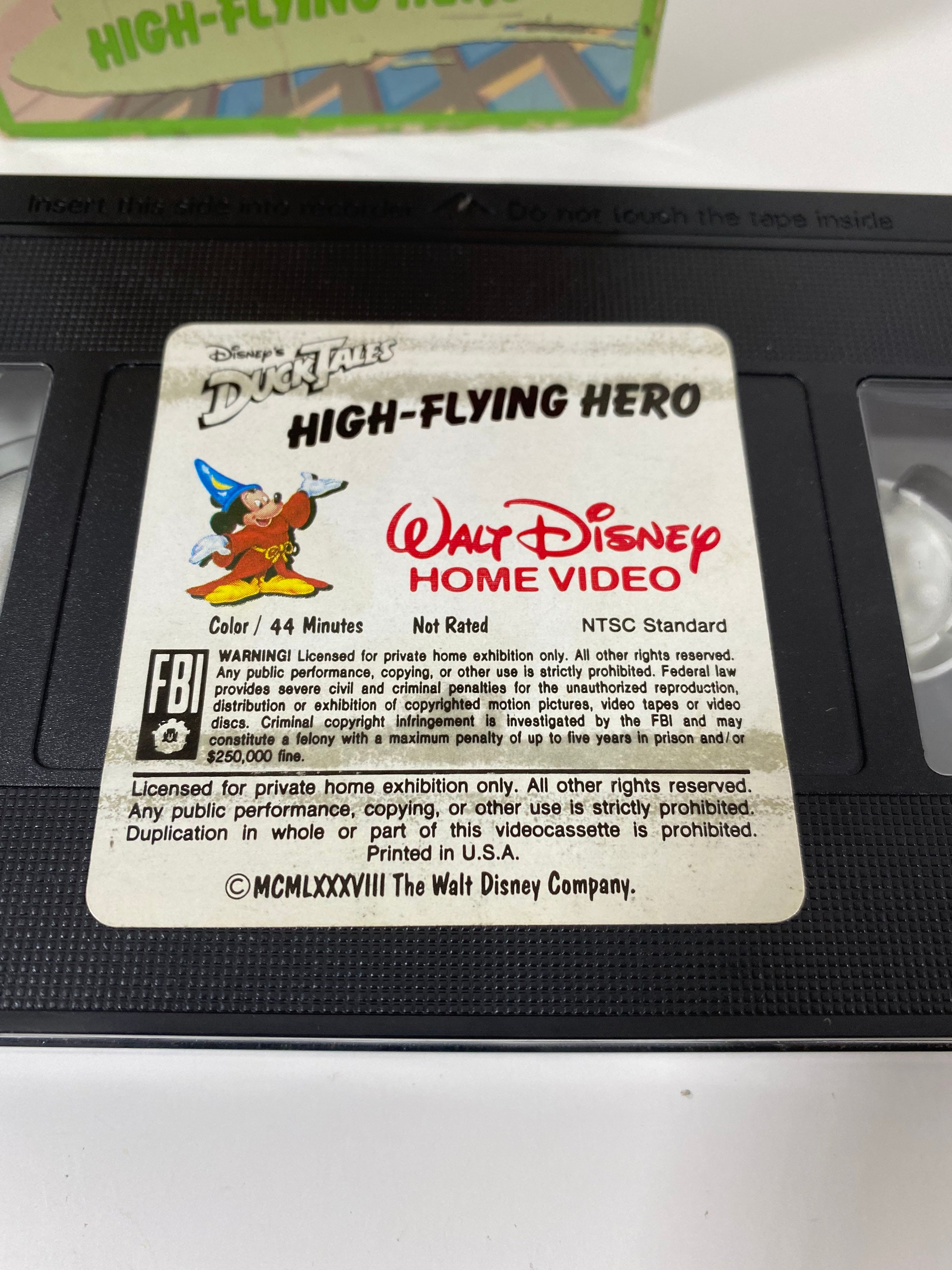 Vintage 1991 Disney’s Duck Tales: High-flying Hero VHS - Collectible ...