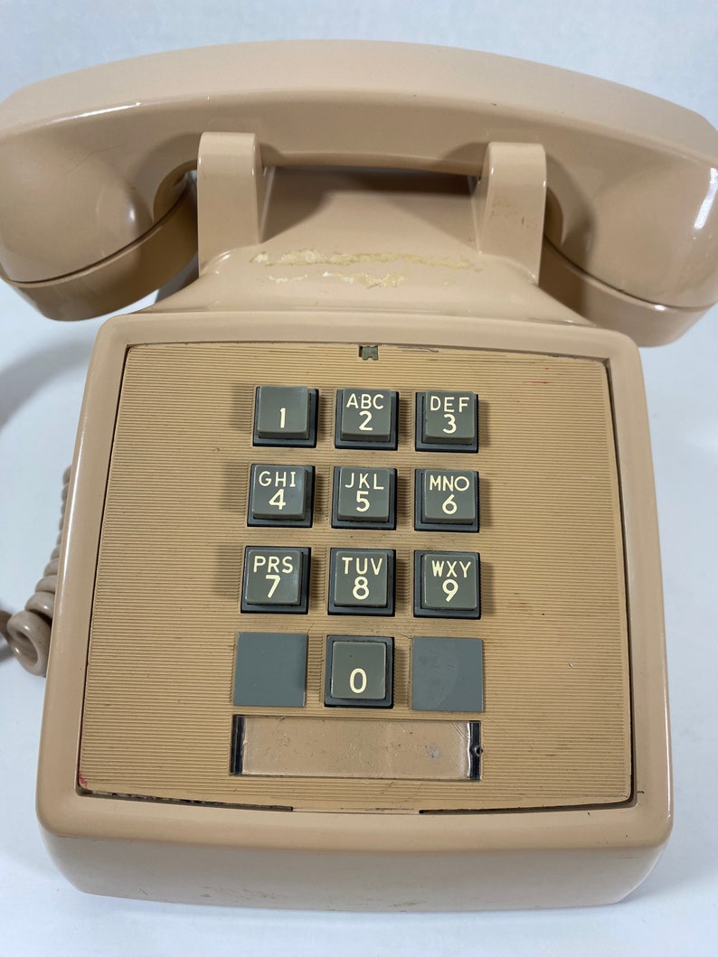 Vintage & RARE 1960s Northern Telecom Beige Touch-tone Desk - Etsy