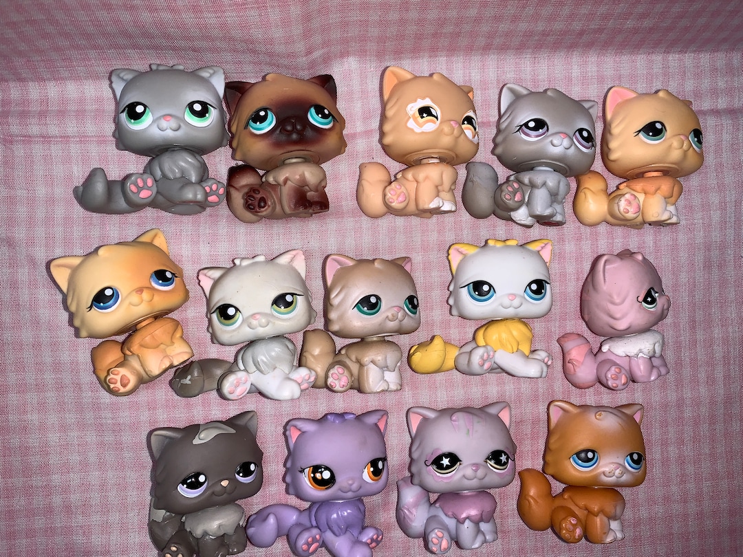 Discontinued Littlest Pet Shop LPS Lot of 14 Cats/kittens 010 Excellent ...