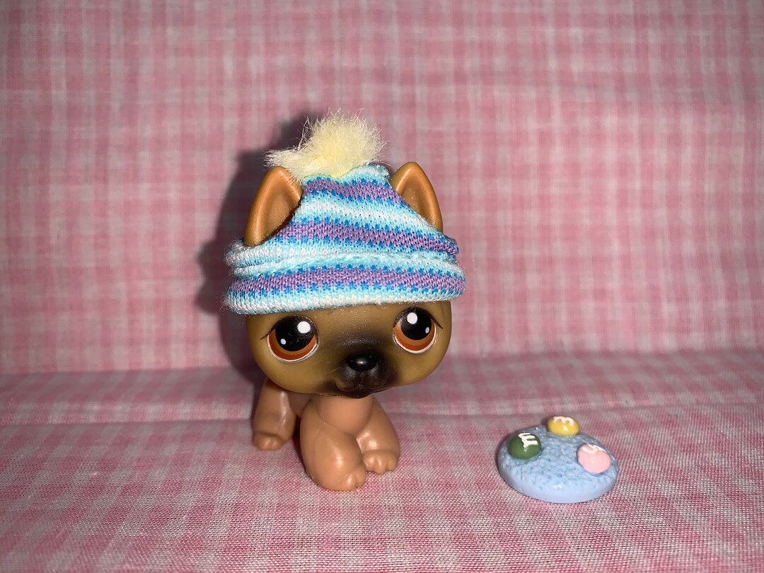 Discontinuous Rare Toy LPS Littlest Pet Shop German Shepard Dog With ...