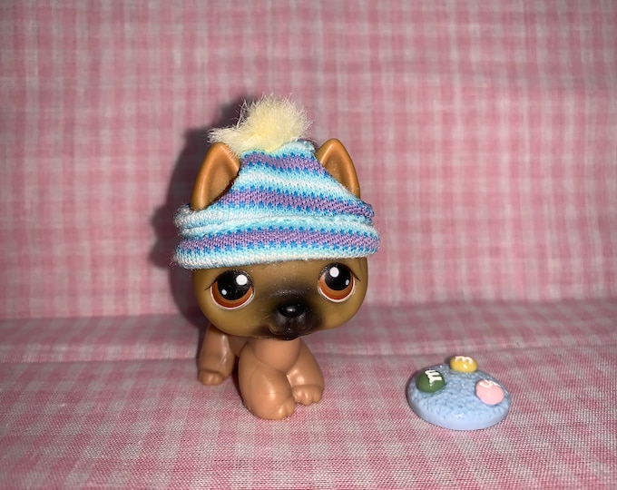 Discontinuous Rare Toy LPS Littlest Pet Shop German Shepard Dog With ...
