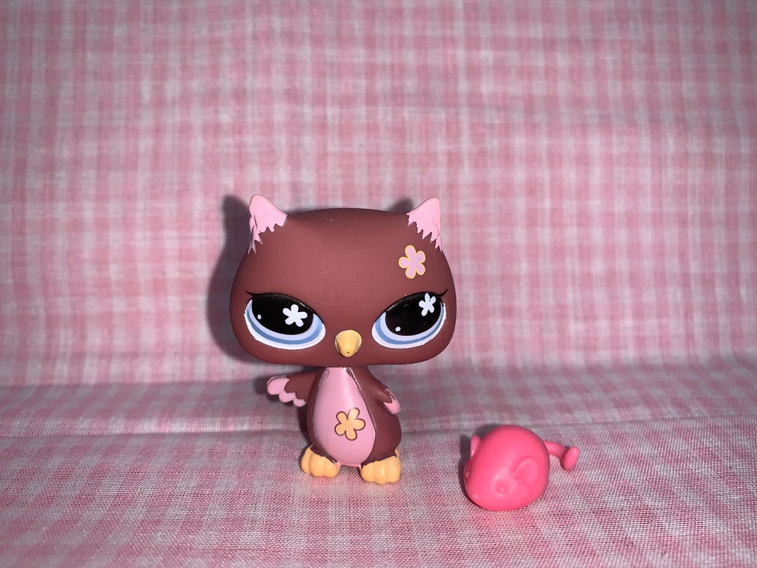 Discontinued Rare LPS Littlest Pet Shop Owl With Toy Mouse (011) - Etsy