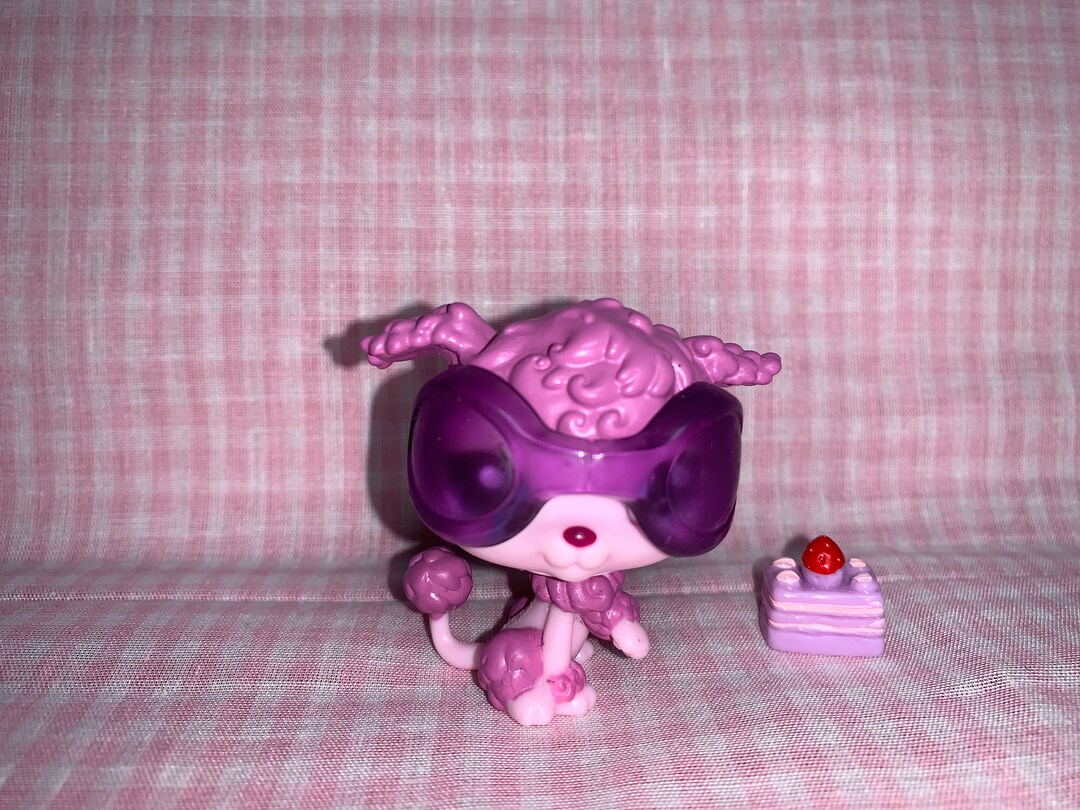 Vintage Littlest Pet Shop Littlest Pet Shop LPS Poodle With Sunglasses ...