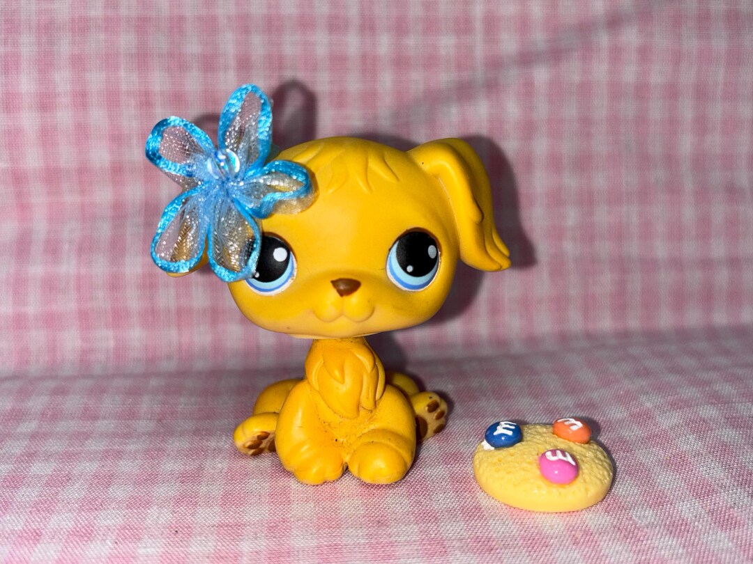 Vintage Original Discontinued LPS Littlest Pet Shop Golden Retriever ...