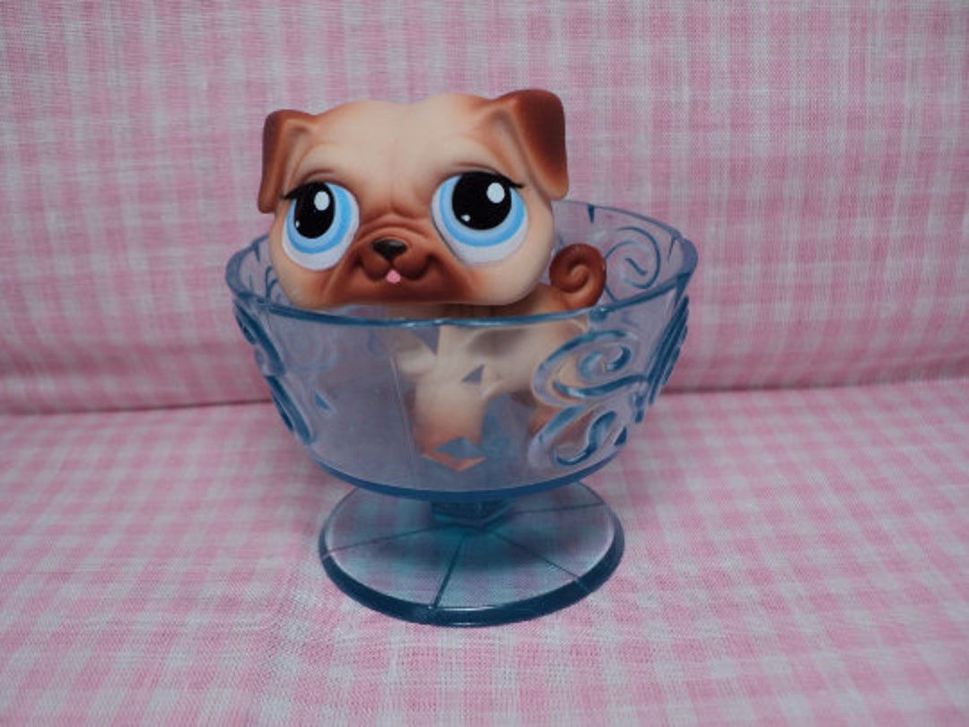 Discontinued Rare LPS Littlest Pet Shop Blue Pug Dog W/accessory - Etsy