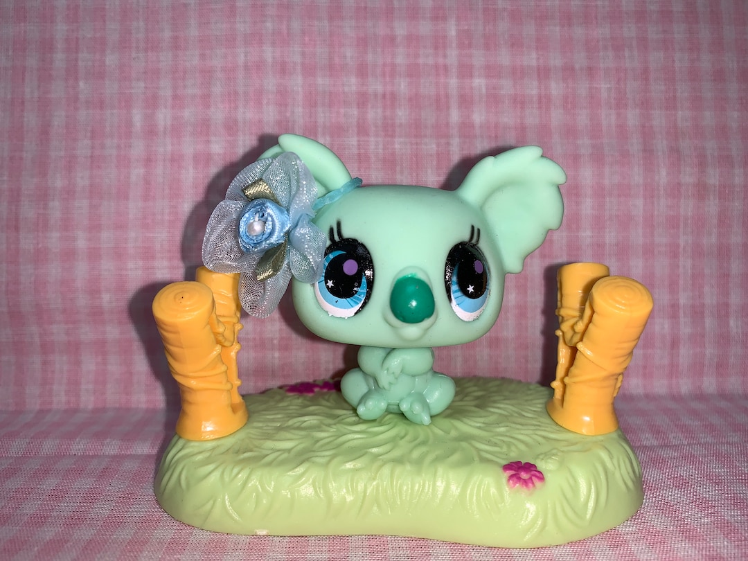 Discontinuous Rare Authentic LPS Littlest Pet Shop Koala With Handmade ...