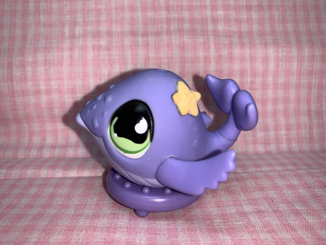 Vintage LPS Littlest Pet Shop Purple Whale With Chair 001 - Etsy