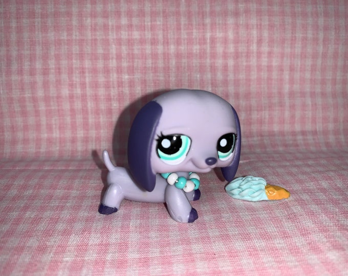 Vintage Littlest Pet Shop Littlest Pet Shop LPS Dachshund With Handmade ...