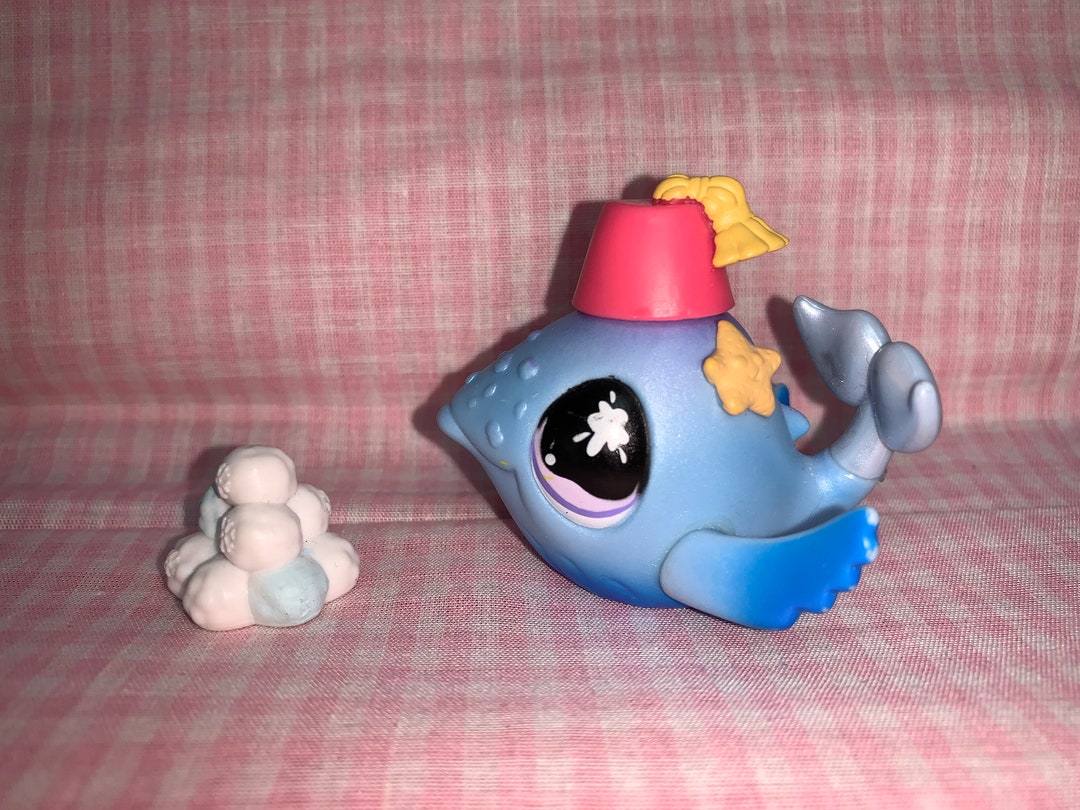 Vintage Original Discontinued LPS Littlest Pet Shop Whale With Clown ...