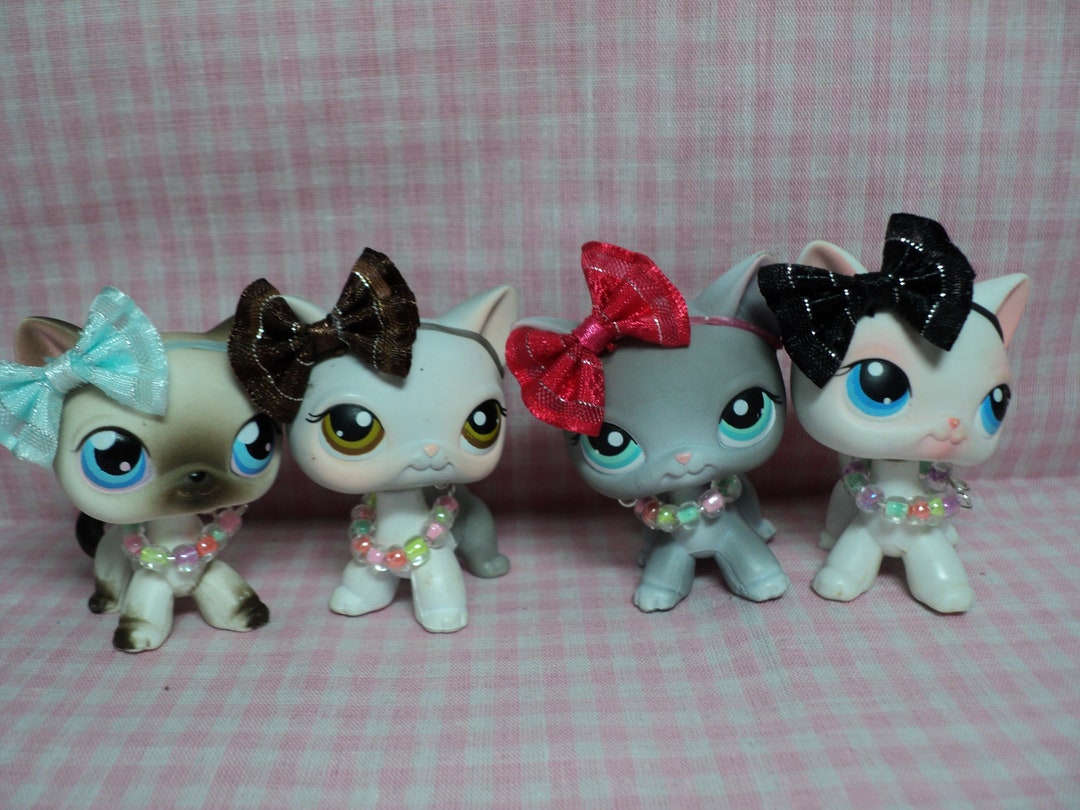 NEW Handmade Littlest Pet Shop LPS Bows and Necklaces Accessories in ...