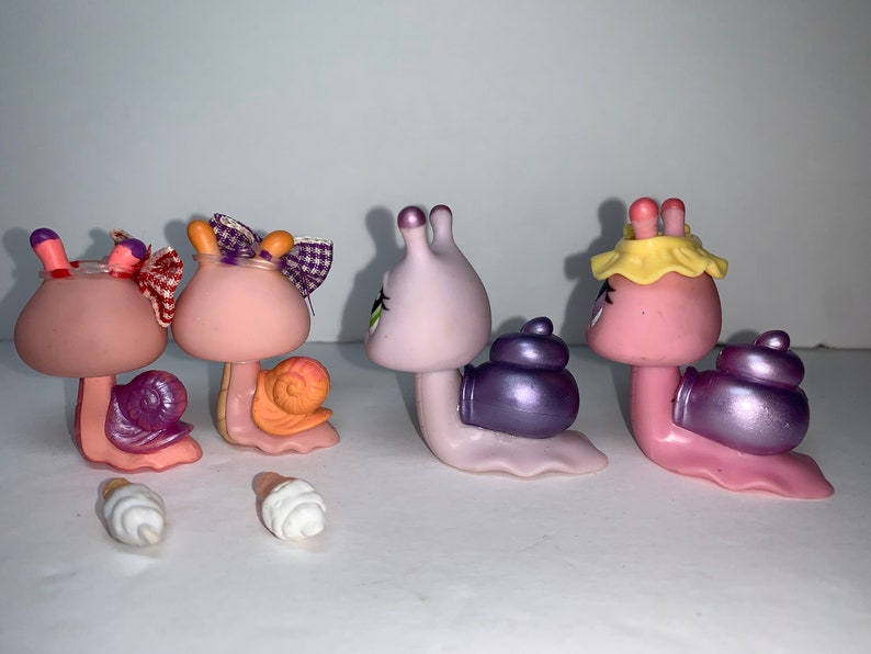 Discontinued Rare Littlest Pet Shop LPS Lot of 4 Snails Family With ...