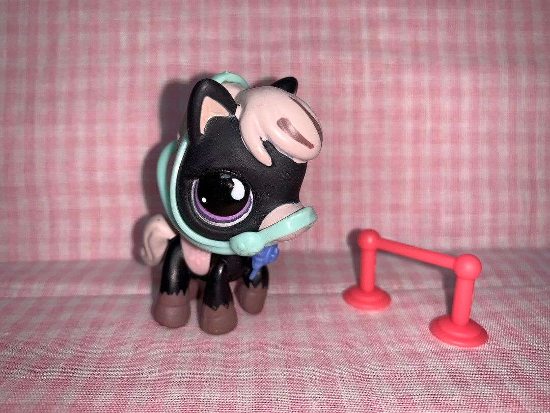 Discontinuous Rare LPS Littlest Pet Shop Horse/pony With Saddle Rein ...
