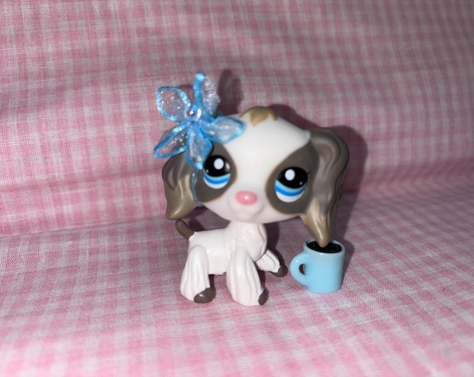 Discontinuous Rare Toy LPS Littlest Pet Shop Cute Cocker Spaniel Dog ...