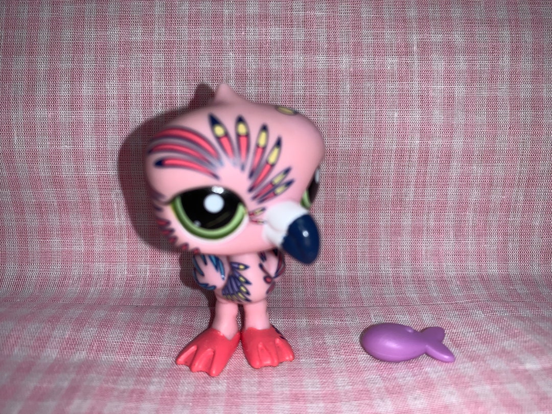 Discontinued Rare Littlest Pet Shop LPS Tattoo Flamingo With - Etsy