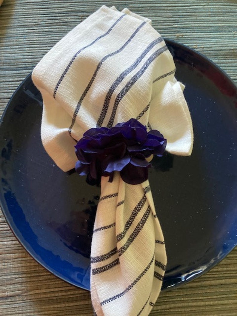 Hydrangea Napkin Rings (set of Four) - Etsy