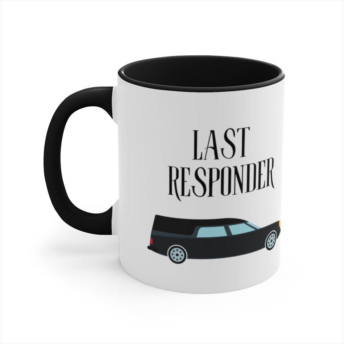First Responder Coffee Mug, Funeral Coach Hearse Theme Cup, Fun ...