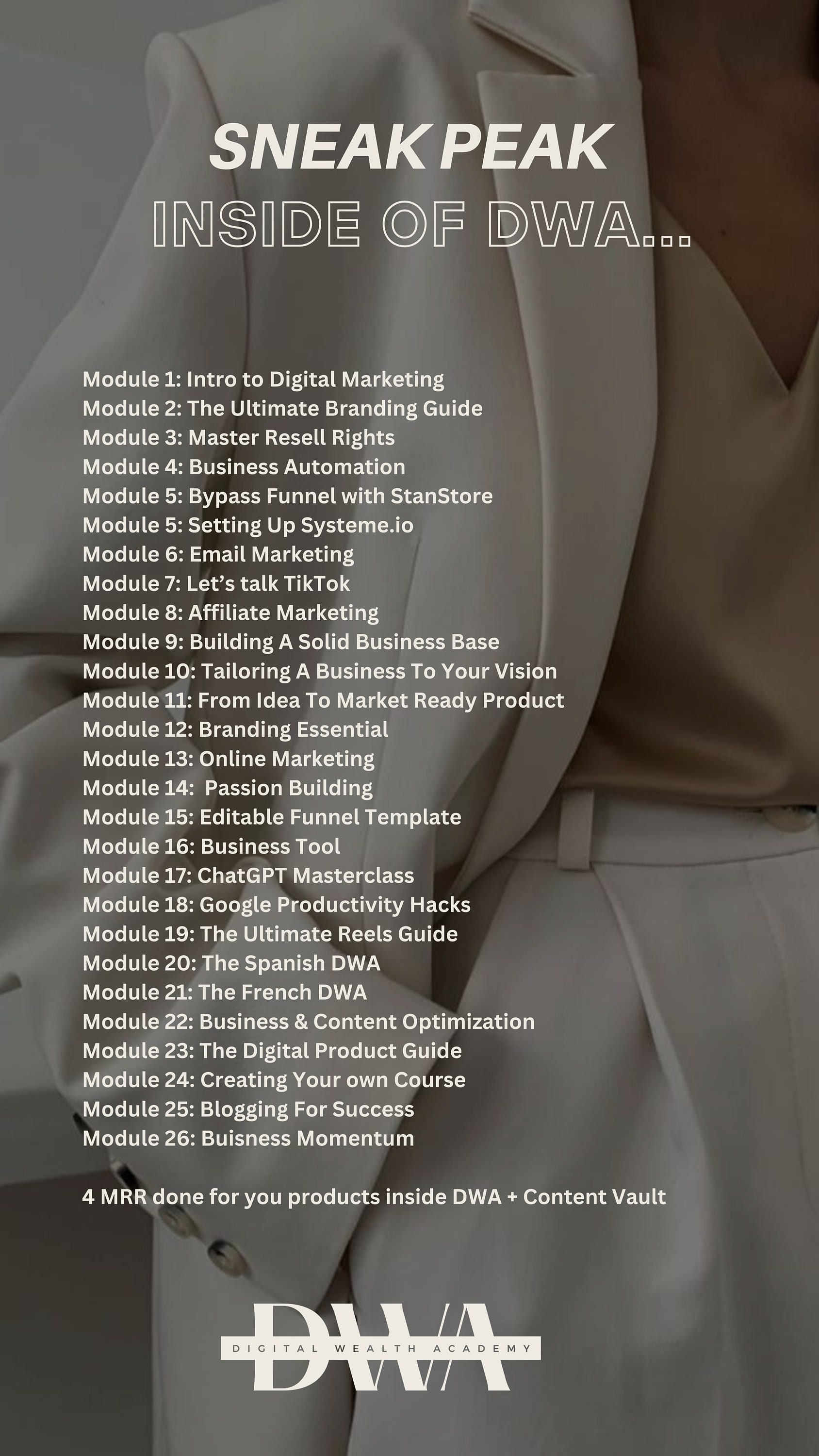 DWA Course With MRR - Etsy