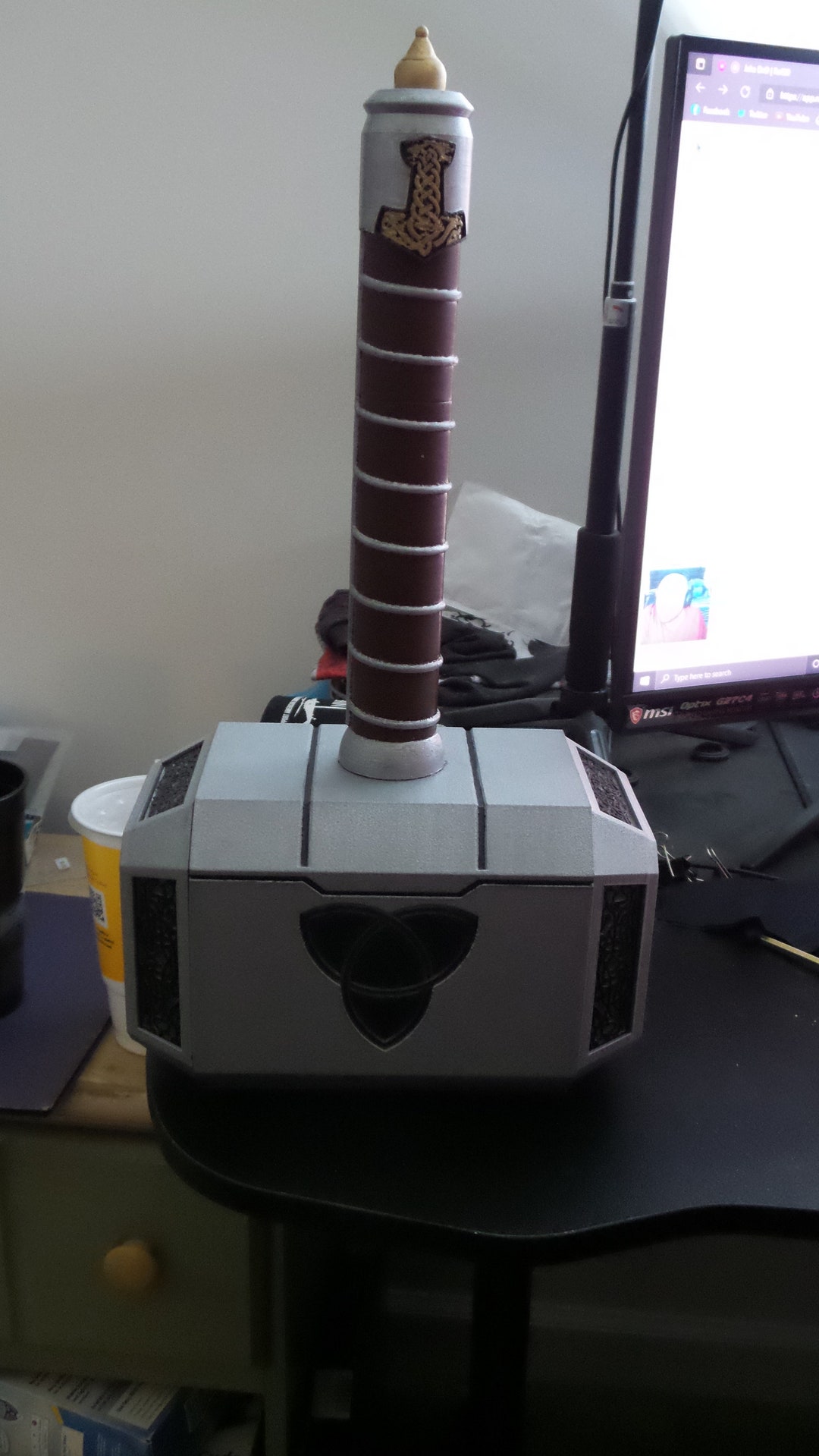 3D Printed Mjolnir - Etsy