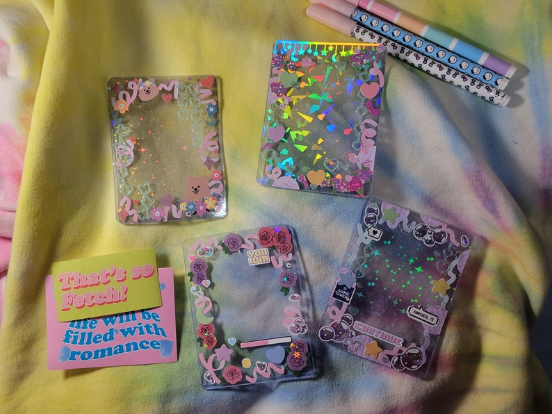 Kpop / Anime Decorated Toploader Bundle | Etsy