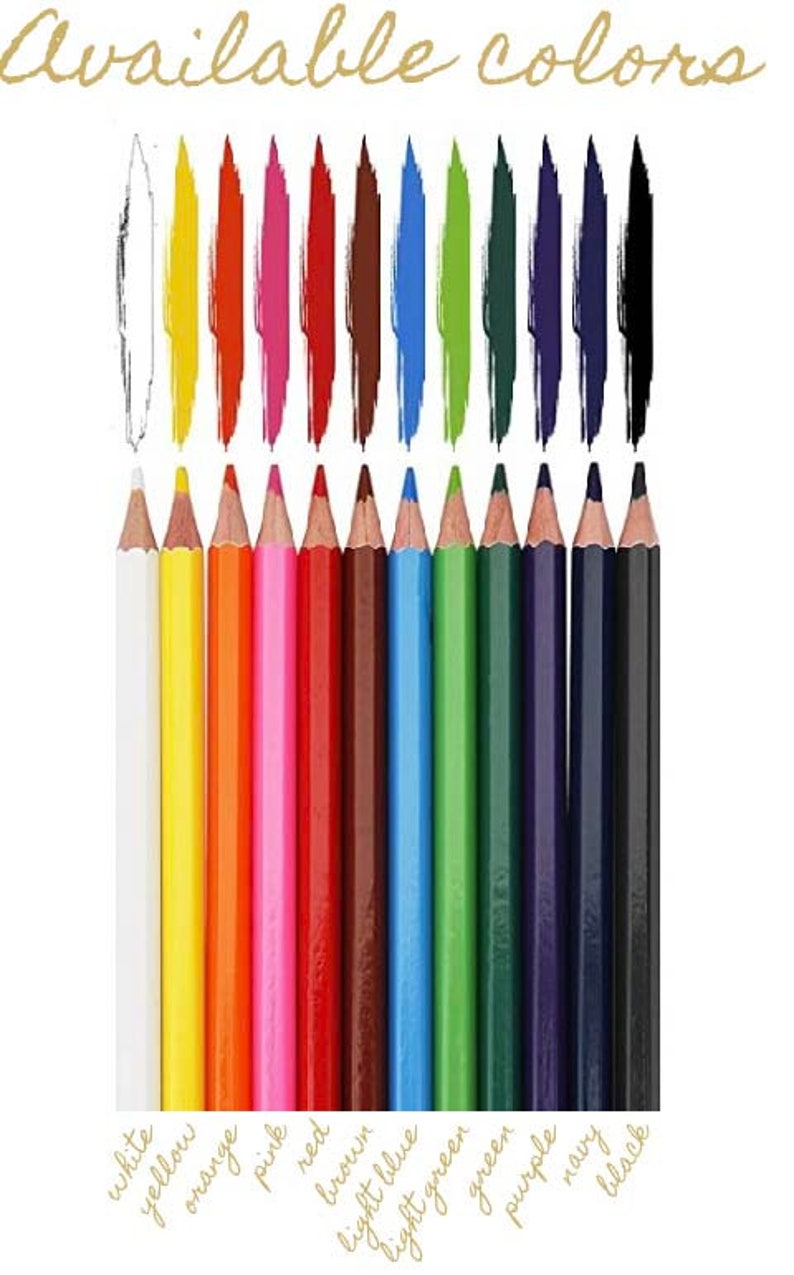 Custom Engraved 12-pack Colored Pencils - Personalized Gift for ...