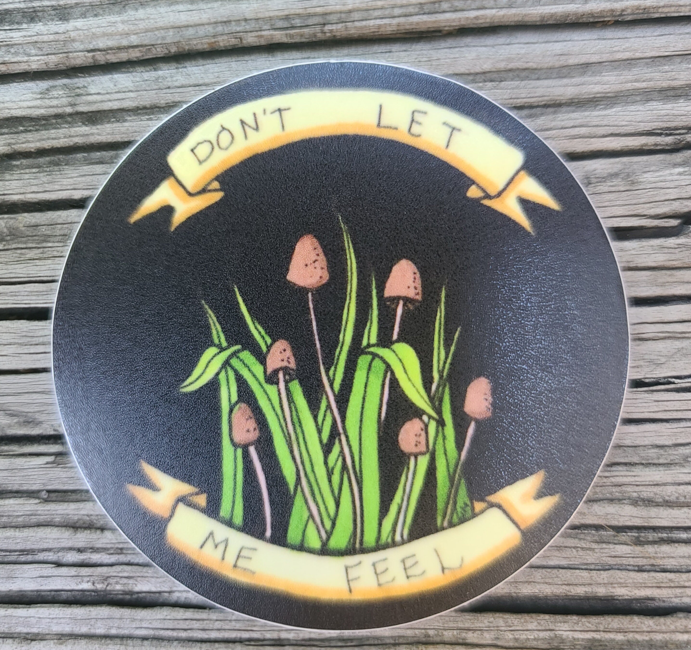 Angsty Stickers Mushroom Decals Emotional Sticker Feelings - Etsy