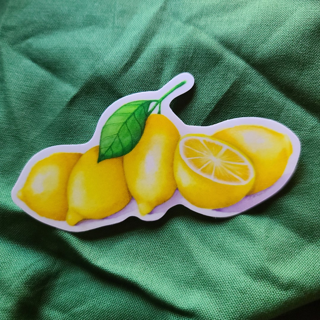 Lemons, Stickers, Decals, Laptop Art, Water Bottle Designs, Phone Case ...